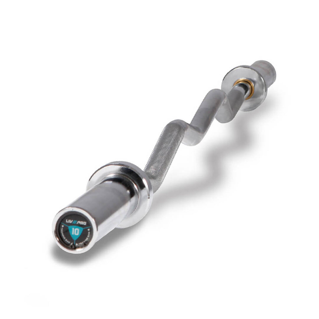 Olympic EZ Curl Bar 1.2m - Premium Weightlifting Bar | Sole Fitness SG