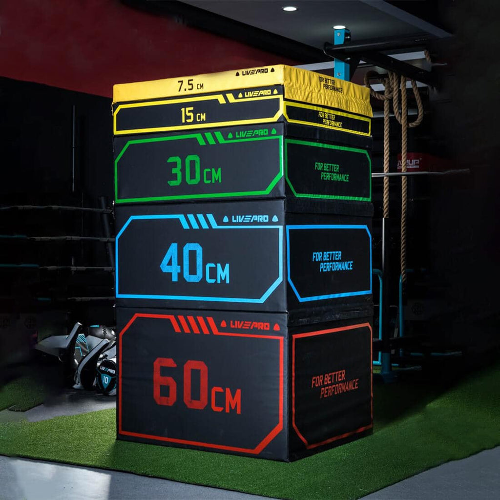 Livepro Pro Duty Plyometric Box Set Singapore | Commercial Grade Jump Boxes